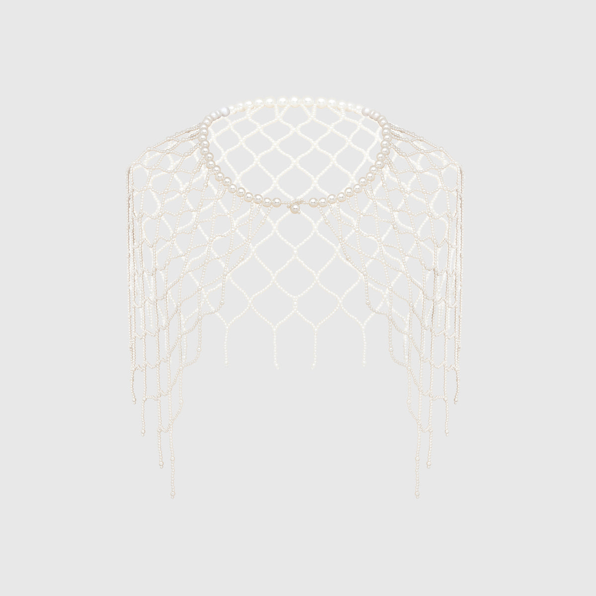 Shop 1920s Shawls - 1920s Beaded Pearl Evening Shawl | BABEYOND