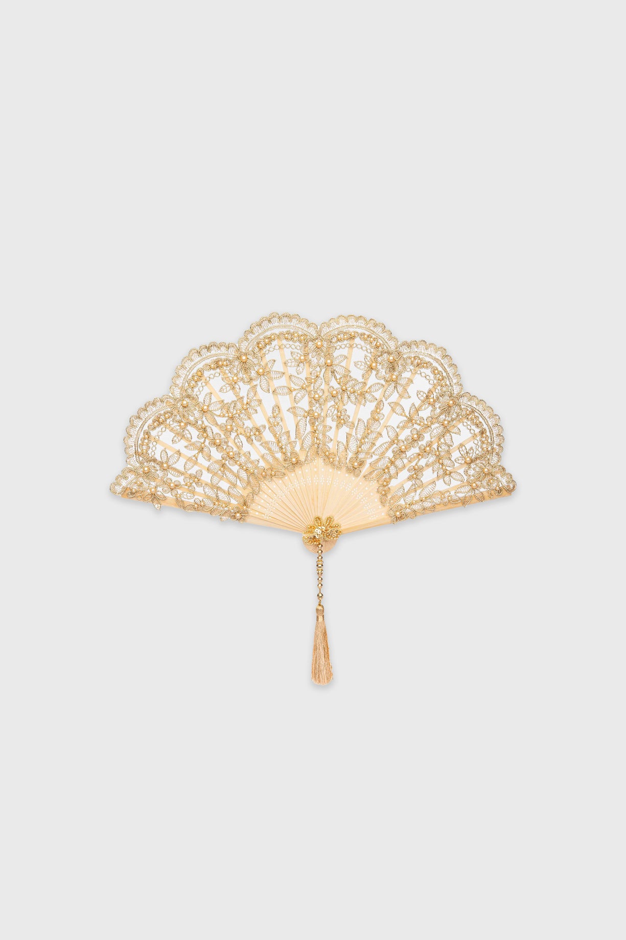Shop 1920s Feather Fan - Beaded Non-Foldable Lace Fan | BABEYOND