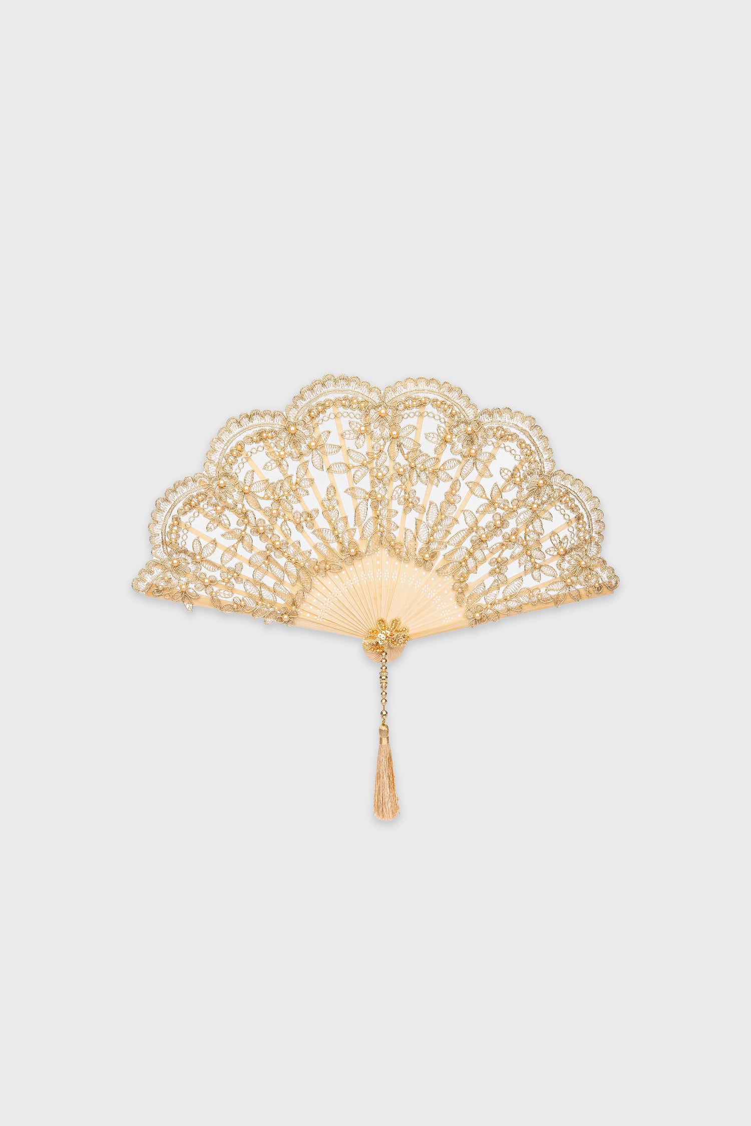 Shop 1920s Feather Fan - Beaded Non-Foldable Lace Fan | BABEYOND