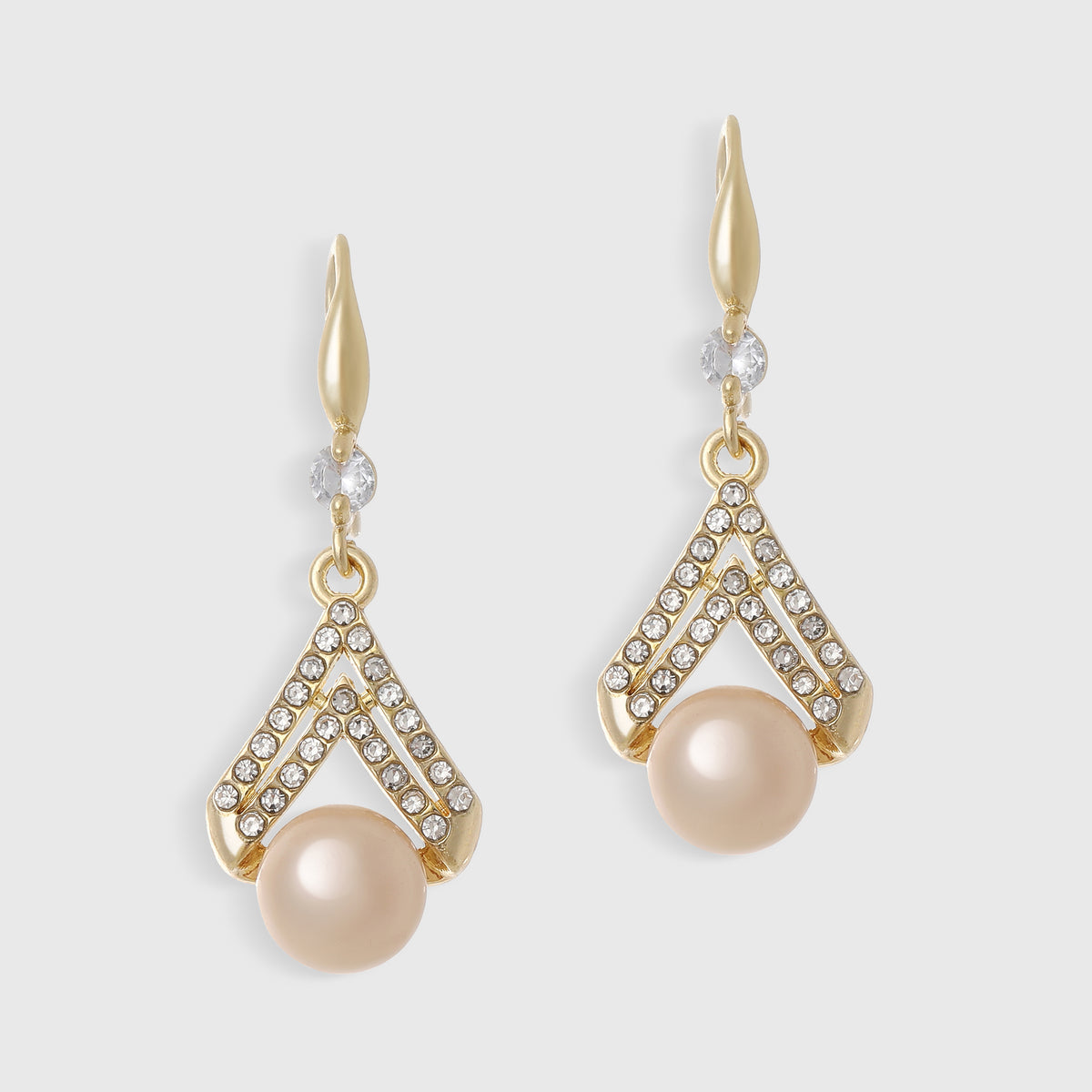 Shop 1920s Jewelry - Art Deco V-Shaped Earrings | BABEYOND