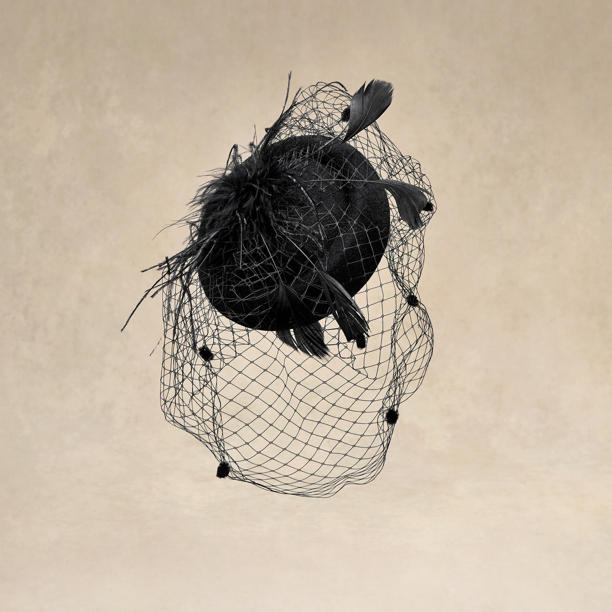 Shop Fascinator Hat- Vintage Feather Veil Fascinator | BABEYOND
