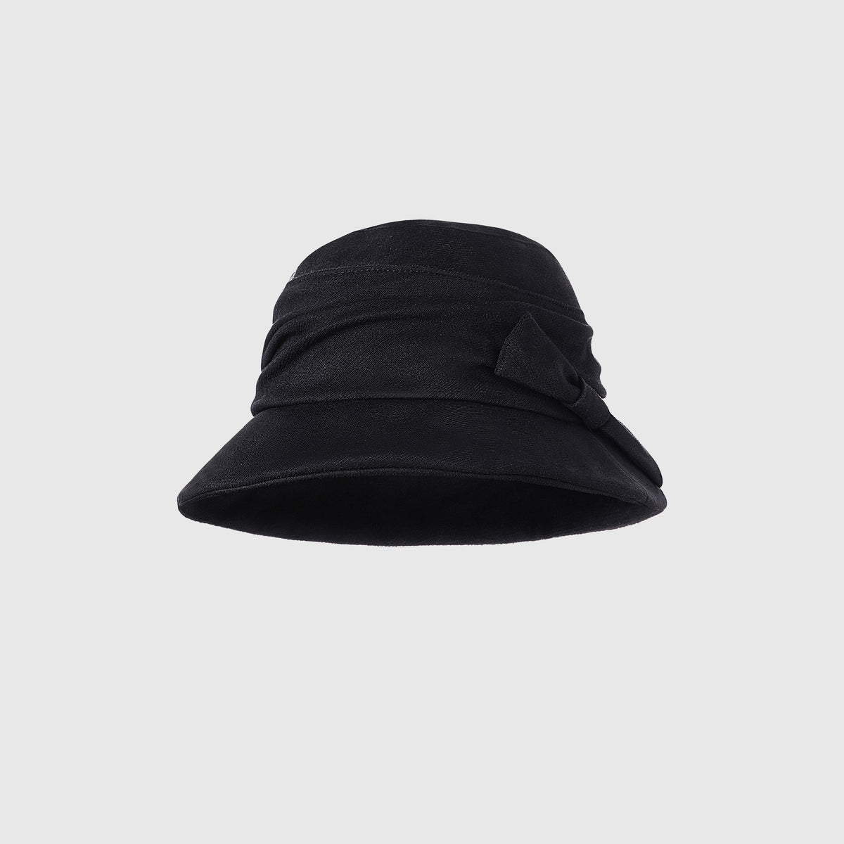 Shop Cloche Hat - Bow-Trimmed Wide Brim Bucket Hat | BABEYOND