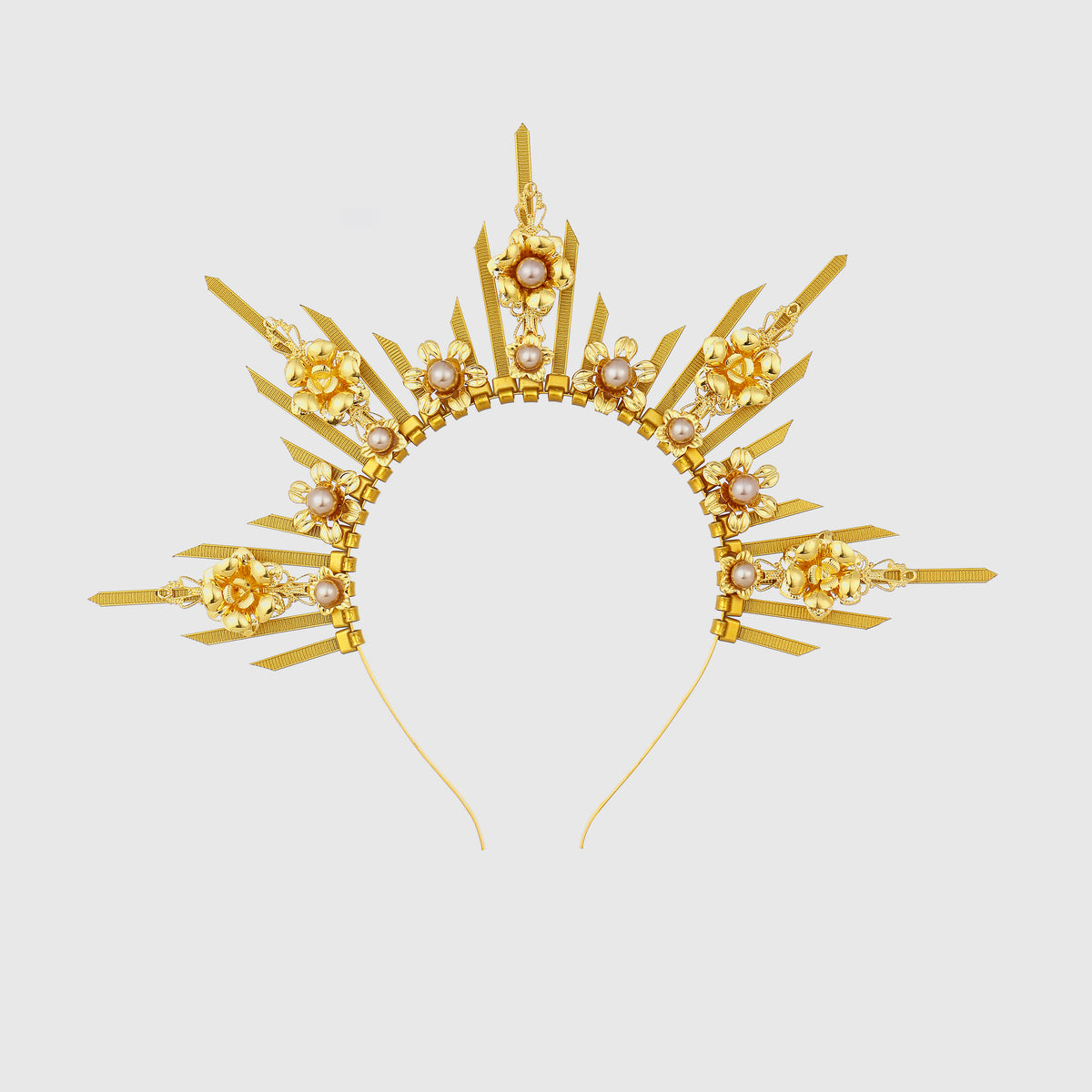 Shop Halo Crown - Spiked Floral Butterfly Halo Headpiece | BABEYOND